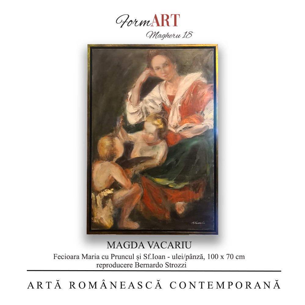 Magda Vacariu - Fecioara Maria cu Pruncul și Sf. Ioan | Form ART Gallery
